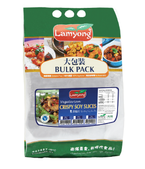 Lamyong - Vegan Crispy Soy Slices RETAIL CARTON 12kg - 4 x 3kg – The ...