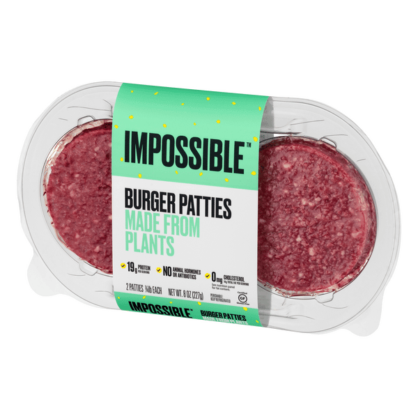Impossible - Vegan Beef Burger RETAIL CARTON 2.71kg - 12 x 2 pack (24 ...