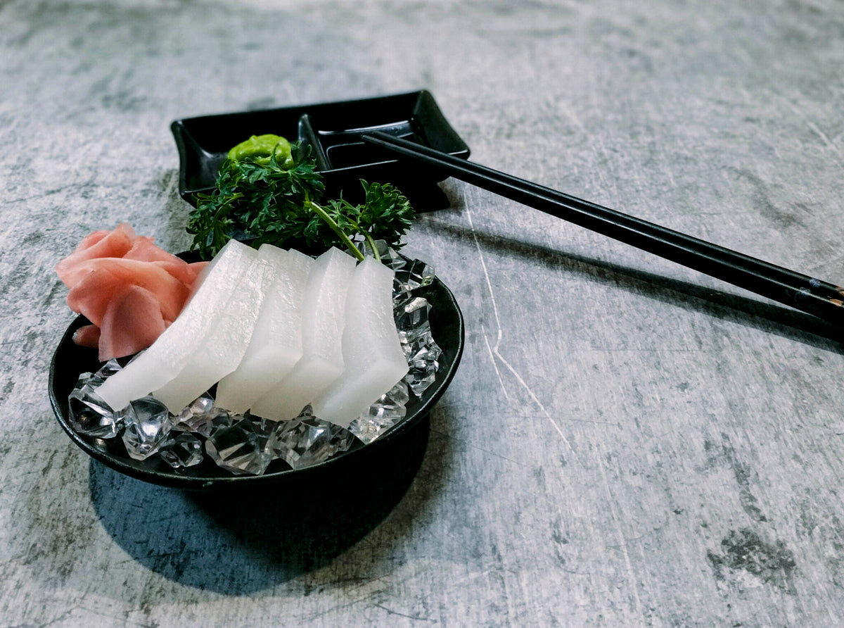 Vish - Plant based Squid Free Sashimi RETAIL CARTON 11.5kg - 50 x 230g ...