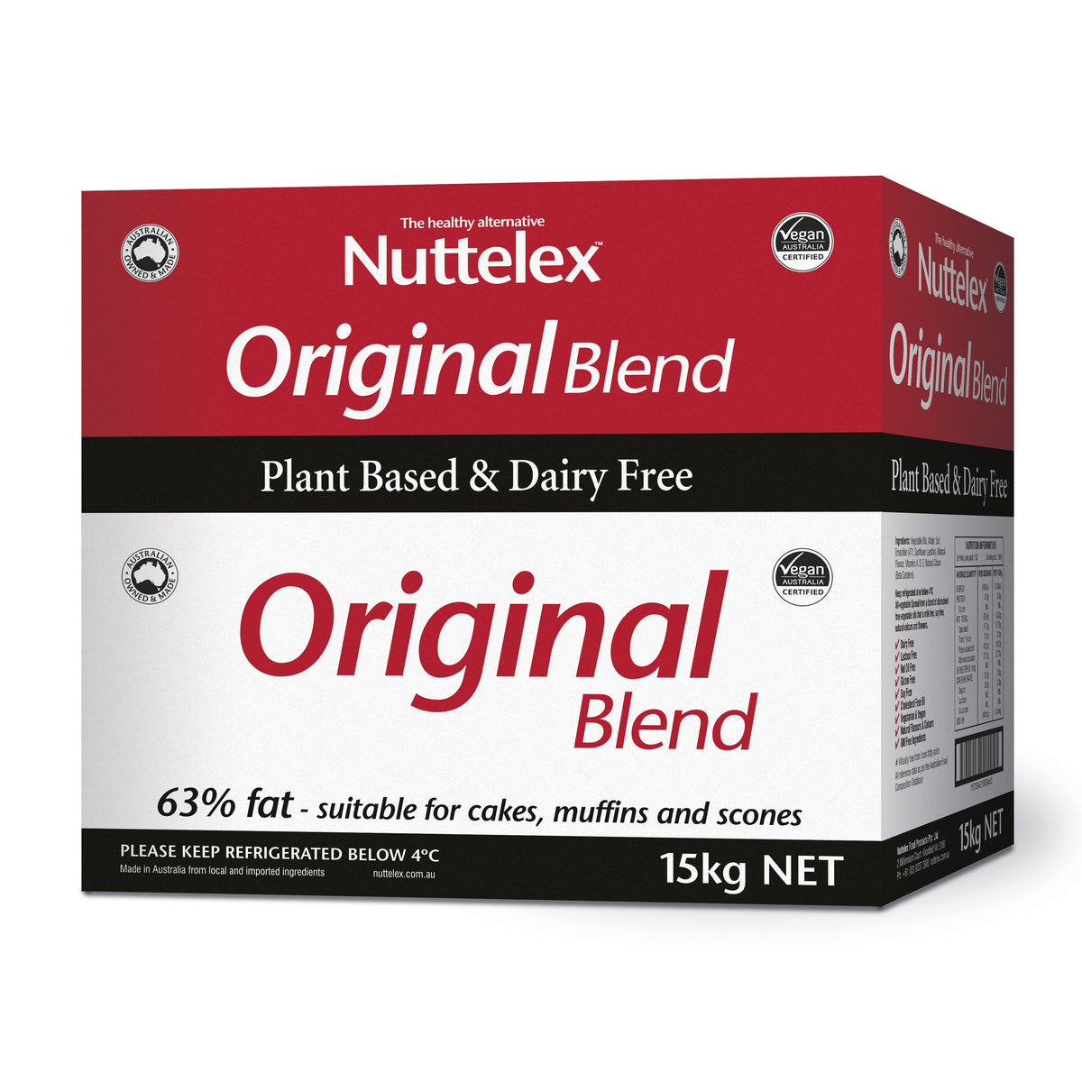 Nuttelex - Vegan Butter Original Blend 63% Fat - 15kg – The Plant Pantry