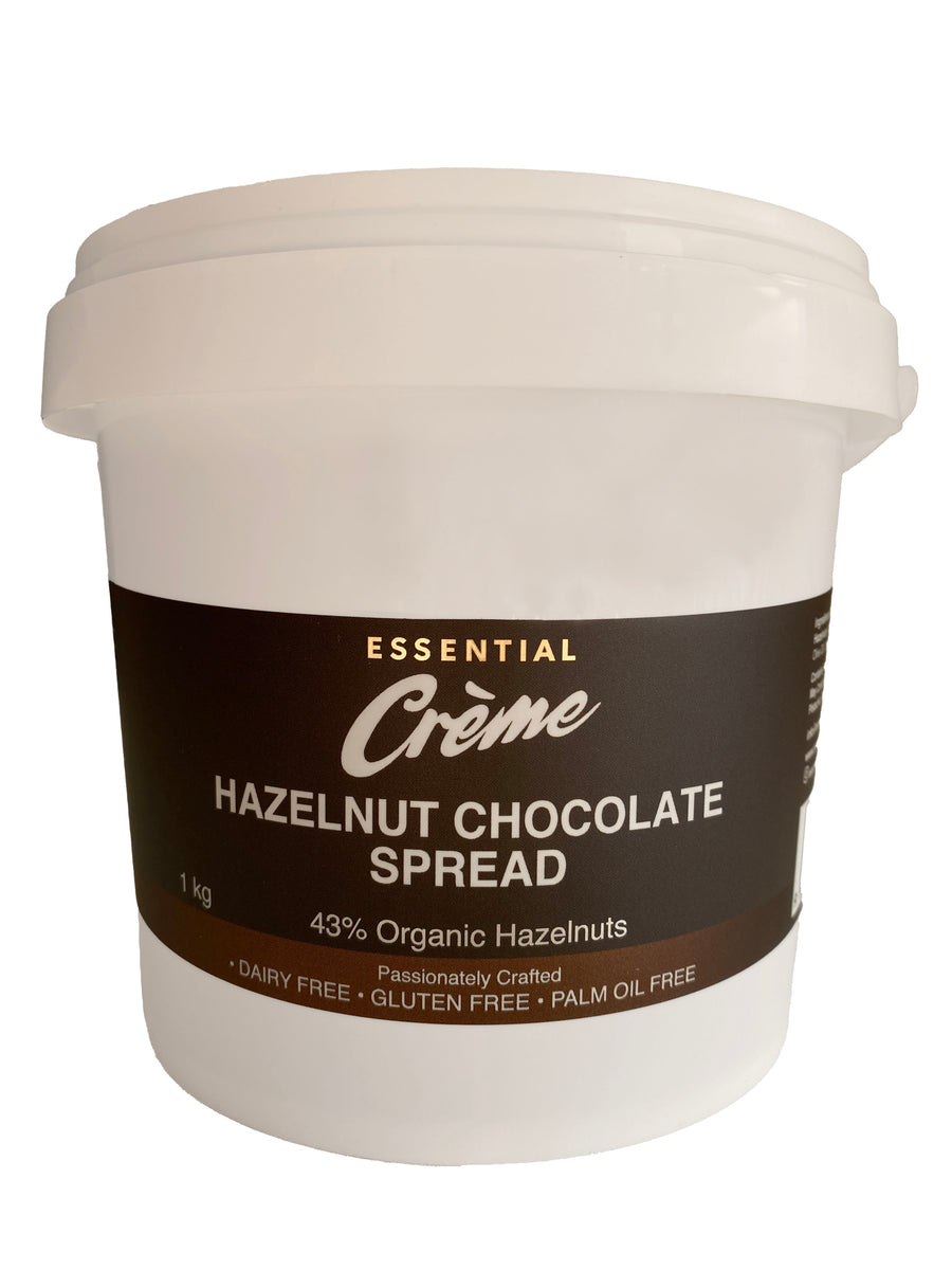 Essential Creme - Vegan Creamy Hazelnut Choc Spread CARTON 4kg - 4 x 1 ...