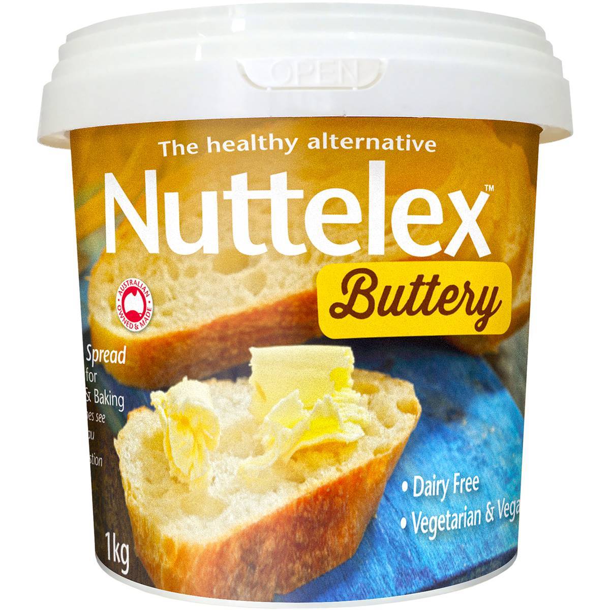 Nuttelex - Vegan Buttery Blend RETAIL - 1kg Bucket – The Plant Pantry