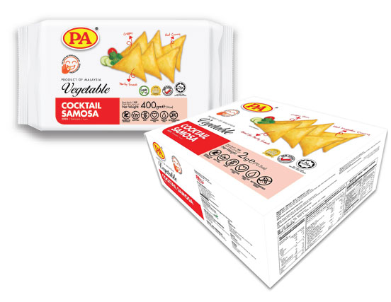 Lamyong - Vegetable Curry Samosa RETAIL CARTON 12kg - 6 x 2kg (100x20g ...