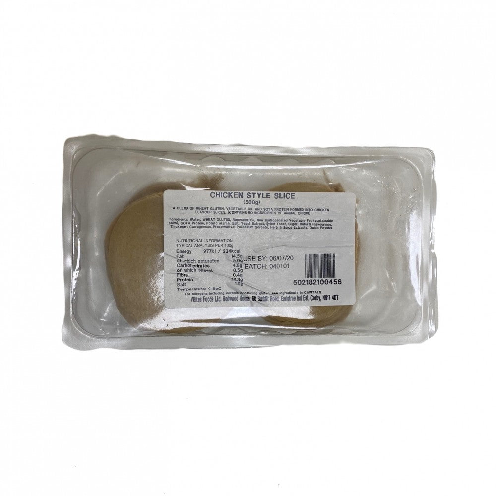 Vbites - Vegan Cheatin' Chicken-style Slices RETAIL CARTON 7.5kg -15 x ...