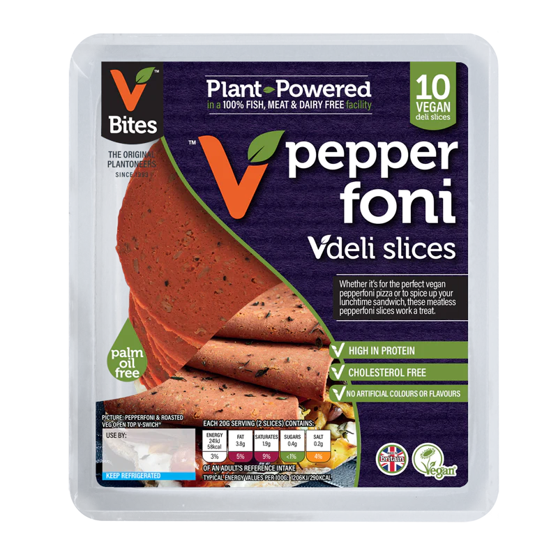 Vbites - Vegan Cheatin' Pepperoni Slices RETAIL - 500g – The Plant Pantry